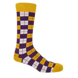 PEPER HAROW - MADE IN ENGLAND Checkmate Patterned Socks