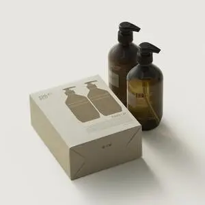 ASHLEY & CO Pair Up Hand Wash & Lotion Set In Bubbles & Polkadots - Black