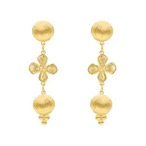MARCIA MORAN Tova Drop Earrings - Gold