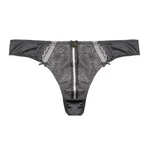 TALLULAH LOVE Silver / Grey Gunmetal Thong - Silver/grey