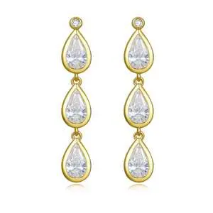 KAI FINE JEWELRY Solid Gold Lab Grown Diamond Venus Tears Drop Earrings