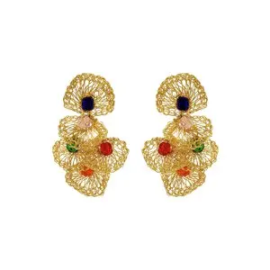 LAVISH BY TRICIA MILANEZE Shell Dangle Earrings - Gold