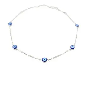HARFI Evil Eye Charm Friendship Bracelet - Gold/blue
