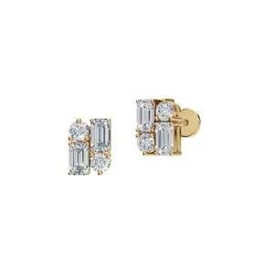 AYA FINE JEWELRY 10k Gold 1.44 Ctw Diamond Stud Earrings - Yellow