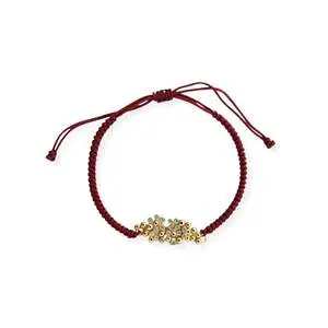 MARTINA ROZENBERG SMIRA JEWELRY Whirl Beaded Bracelet - Gold