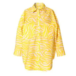AGGI BY HALEWSKI Willow Hello Yellow Oversized Shirt