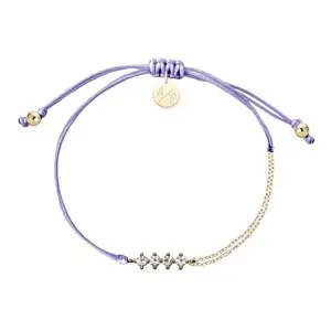ADRIANA PAPPAS DESIGNS Cz Crystal Bar Bracelet - Purple