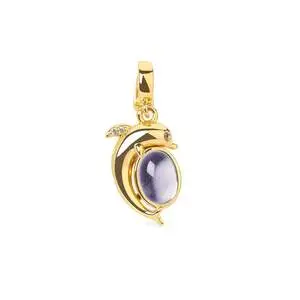 FREQNC ATELIER Mini Dolphin Charm - Purple