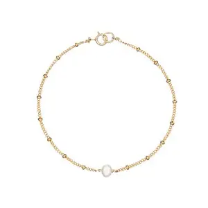 LILY & ROO Single Pearl Bracelet - Gold