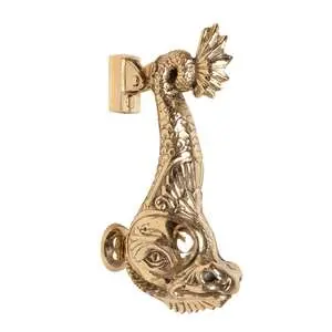 ADAMS & MACK Dragon Door Knocker - Gold