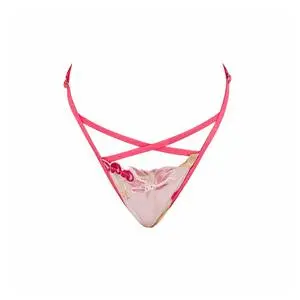 IVY SWIMWEAR Aster Cherry Lace Bikini Bottoms - Pink