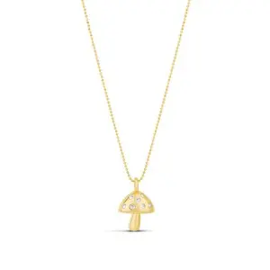 SHYMI Mushroom Charm Necklace - Gold