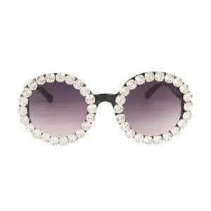 JENNAFER GRACE Studio Jewel Embellished Sunglasses - Black