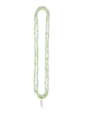 SITA NEVADO Cancan Knotted Stone Necklace - Green