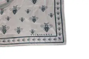 VICKISARGE The Silk Bee Scarf - Blue