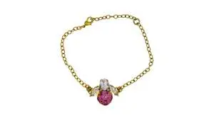 VICKISARGE The Bee Bracelet - Pink