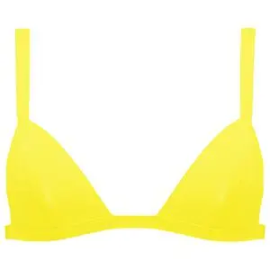 ELISSA POPPY Latex Triangle Bra - Yellow