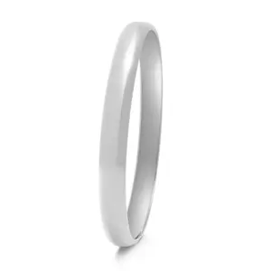 NIALAYA JEWELRY Classic 8mm Round Bangle - Silver