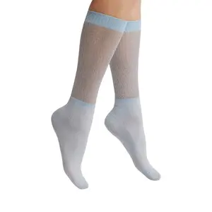 HIGH HEEL JUNGLE BY KATHRYN EISMAN Glitter Dance Crew Socks - Blue