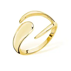 LUCY QUARTERMAINE Open Luna Vermeil Ring - Gold