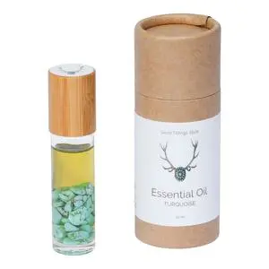 GOOD TIDINGS STYLE Sanctuary Essential Oil Infused Crystal Roll-ons: Turquoise - Blue