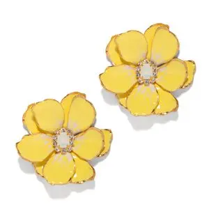 THE PINK REEF Large Jewel Box Daisy Earrings - Pink