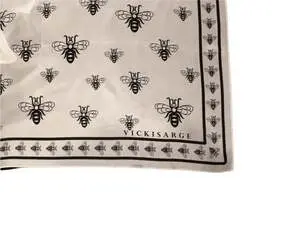 VICKISARGE The Silk Bee Scarf - White