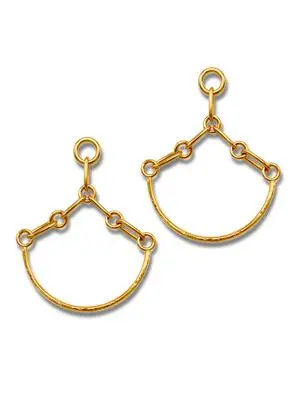 JAREDJAMIN Libra Link Chandelier Post Earrings - Gold
