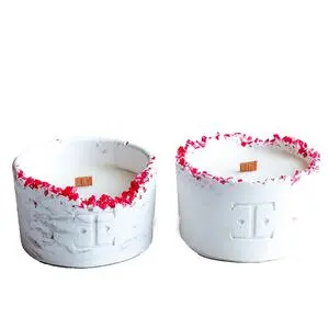 Esti Living Silver / Red Simply Red Midi Candle Set - Silver/red