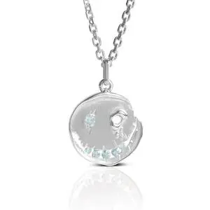 KASUN LONDON Smile! March Aquamarine Pendant