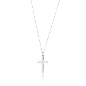 LILY & ROO Sterling Cross Charm Necklace - Silver
