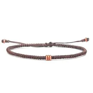 HARBOUR UK BRACELETS Pure Copper Rounded Bracelet - Brown