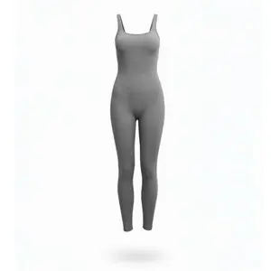 ALTRA VOLTA Sculpt Rib Power Jumpsuit - Grey