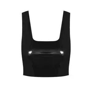 Commando Faux Patent Leather Crop Top