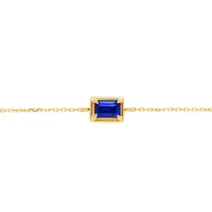 BELINDA JEWELZ Sapphire Birthstone Bolo Bracelet - Blue