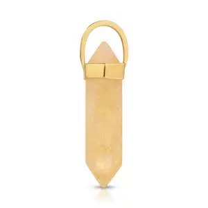 Maya Brenner Designs Balance Citrine Crystal Charm - Gold