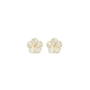 ALEGORIA JEWELLERY Bavella Mini Earrings - White