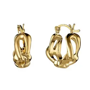 TAMI&TAMI Knotted Bow Hoop Earrings
