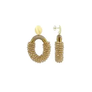 LOTT. GIOIELLI Yara Oval M Earrings - Gold
