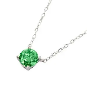 HARFI Harfi Emerald Zirconia Sterling Silver Necklace Silver/green