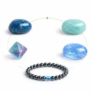 MINERALGEMS ✩ STUDIO Pisces Zodiac Crystal Box - Blue
