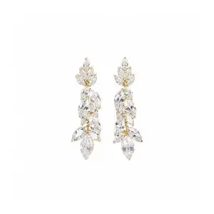 STEPHANIE BROWNE AUSTRALIA Allure Zirconia Dangle Earrings - Gold