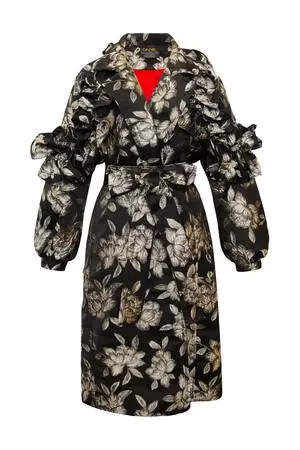 BYVINNIK Ruffle Trench Coat