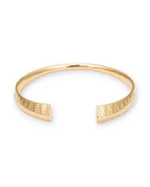 KYBELE STUDIO Inscribed Cuff Bracelet - Gold