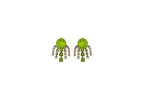 VICKISARGE The Green Sparkler Earrings - Gold/green
