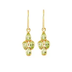 OPIUM JEWELS Soul Star Peridot Earrings - Gold/green
