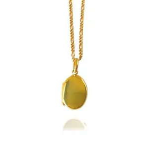 LINYA JEWELLERY Mini Locket Necklace - Gold