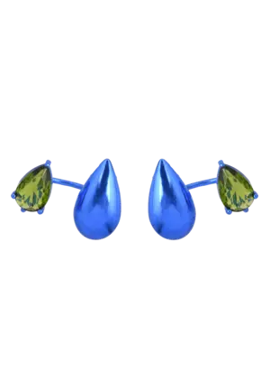 LAVANI JEWELS Kusanagi Drop Earrings - Blue
