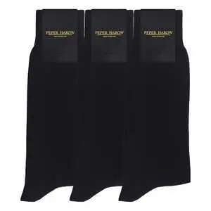 PEPER HAROW - MADE IN ENGLAND Classic Socks Bundle - Black