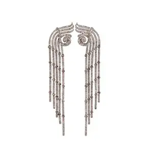 STEPHANIE BROWNE AUSTRALIA Madame Zelda Dangle Earrings - Silver